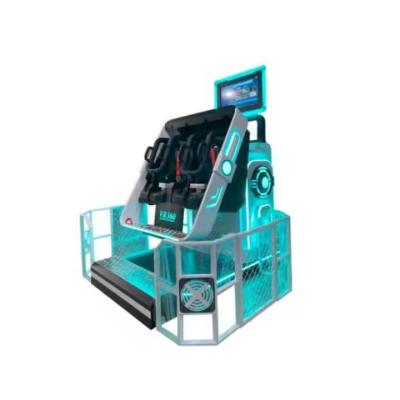 China Customize 9D VR Roller Coaster Simulator VR 360 Game Machine With VR Movement Platform GTX1050Ti 4GB Ram Customizable Plug Type for sale