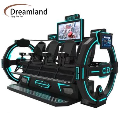 China 9D VR Cinema 4-Seat Immersive System 1200W 5.5A English Chinese Support for sale
