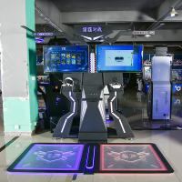 China Dreamland Double VR Combat Game Machine with 42-inch Dual Displays and 2000W Power for 2-Player Gaming for sale