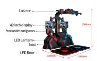 China Dreamland Double VR Combat Game Machine with 42-inch Dual Display, 300kg Weight for 2-Player Gaming for sale