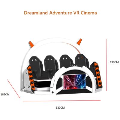 China 4-Seat 9D VR Cinema Simulator 42in Display 220V 3000W Immersive Gaming Equipment for sale
