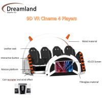 China 9D VR Cinema 4-Seat Virtual Reality Simulator 320x185x190cm 220V 3000W for sale