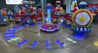 China Fiberglass Kiddie Ride 400x400x130cm 140W Coin Operated Park Attraction for Game Center for sale