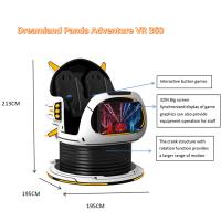 China Custom 9D VR Panda Adventure 360 Game Machine 2 Seats 220V 3000W with Deepoon Headset for sale