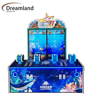 China 4 Player 65 Inch Coin Operated Fishing Arcade Game Machine with Ticket Redemption for sale