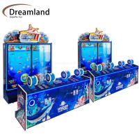 China Underwater World Fishing Game Machine 4 Player 65 Inch Screen Ticket Redemption Arcade for sale