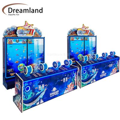 China Coin Operated Deep Sea Fishing Arcade Machine 65 Inch Screen 4 Players for Amusement Center for sale