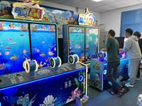 China 4 Player 65 Inch Coin Operated Redemption Fishing Arcade Game Machine 220x200x295cm for sale