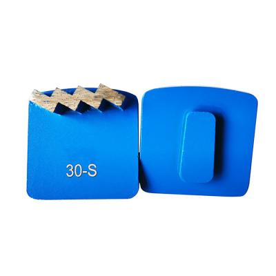 China Aggressive ZIGZAG Segments  Redi Lock Diamond Grinding Shoes for Husqvarna for sale