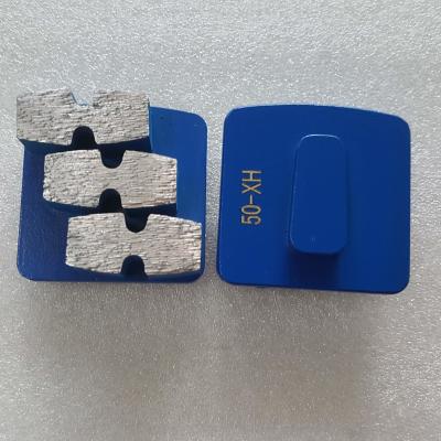 China Triple Coffin Redi-Lock Diamond Concrete Grinding Discs for Husqvarna for sale