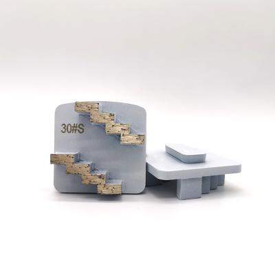China Double ZIGZAG Segments  Redi Lock Diamond Grinding Shoes for Husqvarna for sale