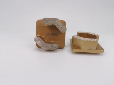 China Double Boomerang Segments  Redi Lock Diamond Grinding Shoes for Husqvarna for sale