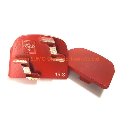 China Z Seg  Concrete Grinding Tools  10mm Height  Segment Long Life Span for sale