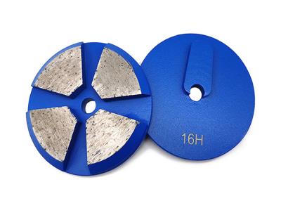 China 3 Inch  Husqvarna Grinding Diamonds  8mm Height 4 Segments Heat Resistant for sale