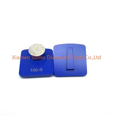China Single Button Seg Concrete Grinding Tools Subtle Scratch Pattern for sale