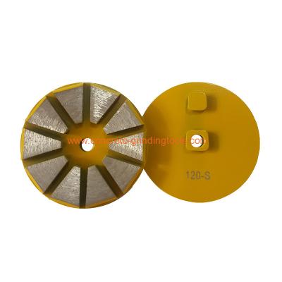 China Quick Change Double Button Segments concrete grinding tools for concrete grinder for sale