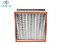 China Glassfiber Media High Temperature HEPA Filter With SUS Frame Aluminum Separators for sale