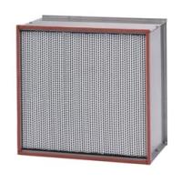 China Glassfiber Media High Temperature HEPA Filter With SUS Frame Aluminum Separators for sale