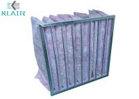 China Extruded aluminum Glass Fiber Pocket Bag Filter F5-F9 Medium Efficiency for sale