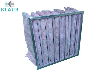 China Extruded aluminum Glass Fiber Pocket Bag Filter F5-F9 Medium Efficiency for sale