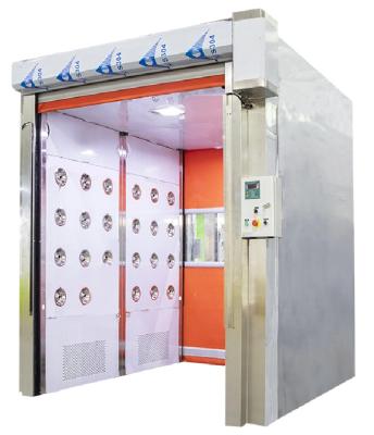 China Fast Rolling Curtain Door Cargo Air Shower With Photoelectric Sensor for sale