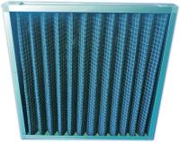 China Rigid Aluminum Extended Surface Air Filter Pleated With Activated Carbon Felt for sale