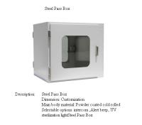 China Uv Light Static Air Shower Pass Box With Powder Coated Cold Rolled for sale