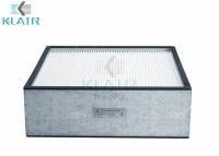 China Clean Room Pleated Hepa Air Filter Glass Fiber With Hot Melt Beads Separator for sale