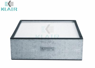 China Clean Room Pleated Hepa Air Filter Glass Fiber With Hot Melt Beads Separator for sale