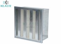 China Economical V Bank Hepa Air Filter With Galvanized Steel Sturdy Construction for sale