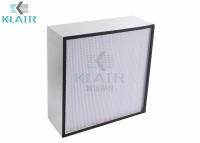 China H13 / H14 Hepa Air Filter 125% Rated Air Flow With Aluminum Frame for sale