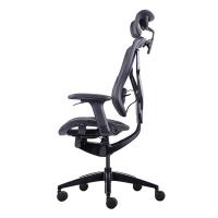 China GTCHAIR Cool Design Mesh Gaming Chairs Silver PU Embroidery Logo Black Frame for sale