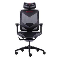 China 65mm PU Castor Swivel Gaming Chairs Ergonomic Office Seating With Lumbar Support for sale