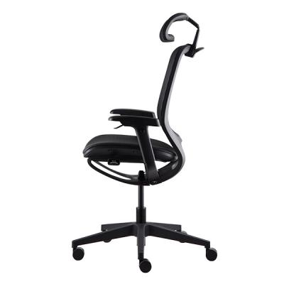 China GTCHAIR Black Ergonomic Desk Chair Mesh Swivel Height Adjustable for sale
