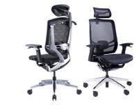 China Breathable Swivel Office Chairs Ergonomic Desk Chair With Lumbar Support for sale