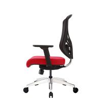 China High Back Swivel Task Executive Chair Black&Red Project Office Chair for sale