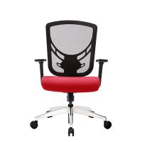 China Black Wintex Mesh Computer Task Chairs Red Upholstery Foam Seating 3D Adjustable Arms for sale