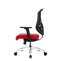 China Black Wintex Mesh Computer Task Chairs Red Upholstery Foam Seating 3D Adjustable Arms for sale