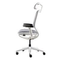 China Upholstery Mid Back Mesh Ergonomic Computer Chair 4D Paddle Shift for sale
