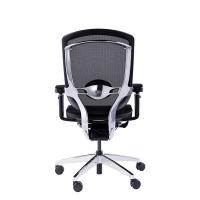 China Breathable Mesh Mid Back Ergonomic Office Chair Polished Aluminum Swivel Office Chairs for sale