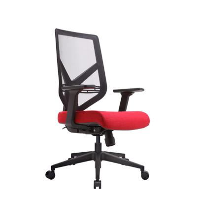 China 360 Degree Swivel Ergo Desk Chair 55mm PA Castors Staff Office Chair for sale