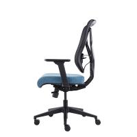 China Blue Foam Seat Mid Back Ergonomic Office Chair Mesh Computer Task Chairs for sale