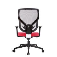 China Red Fabric Upholstery Project Office Chairs Angle Automatic Adapt Systems for sale