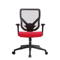 China Red Fabric Upholstery Project Office Chairs Angle Automatic Adapt Systems for sale