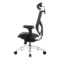 China GTCHAIR Polished Aluminum Ergo Desk Chair Full Mesh Ergonomic Office Chair for sale