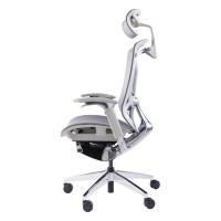 China High Back Polished Aluminum Ergonomic Mesh Executive Chair Sync Sliding Swivel Office Chair for sale
