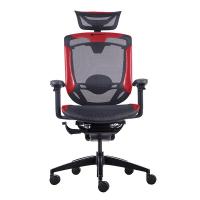China GTCHAIR Wine Red PU Mesh Gaming Chairs Ergonomic Revolving Chair for sale