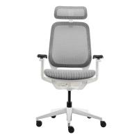 China Staff Rolling Furniture Seating Computer White High Back Mesh Office Chairs for sale