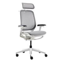 China Staff Rolling Furniture Seating Computer White High Back Mesh Office Chairs for sale
