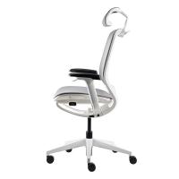 China Staff Rolling Furniture Seating Computer White High Back Mesh Office Chairs for sale